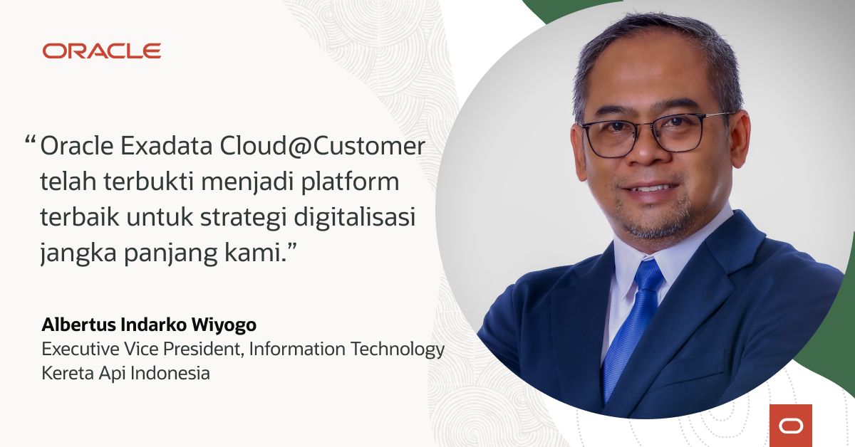 Boedi Arjanto on LinkedIn: #keretaapiindonesia #oracle #oracle #oci Boedi Arjanto on LinkedIn: #keretaapiindonesia #oracle #oracle #oci