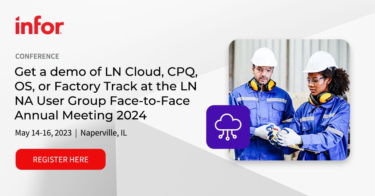 Infor Manufacturing on LinkedIn: 1:1 Meetings with the Infor Team ... Infor Manufacturing on LinkedIn: 1:1 Meetings with the Infor Team ...