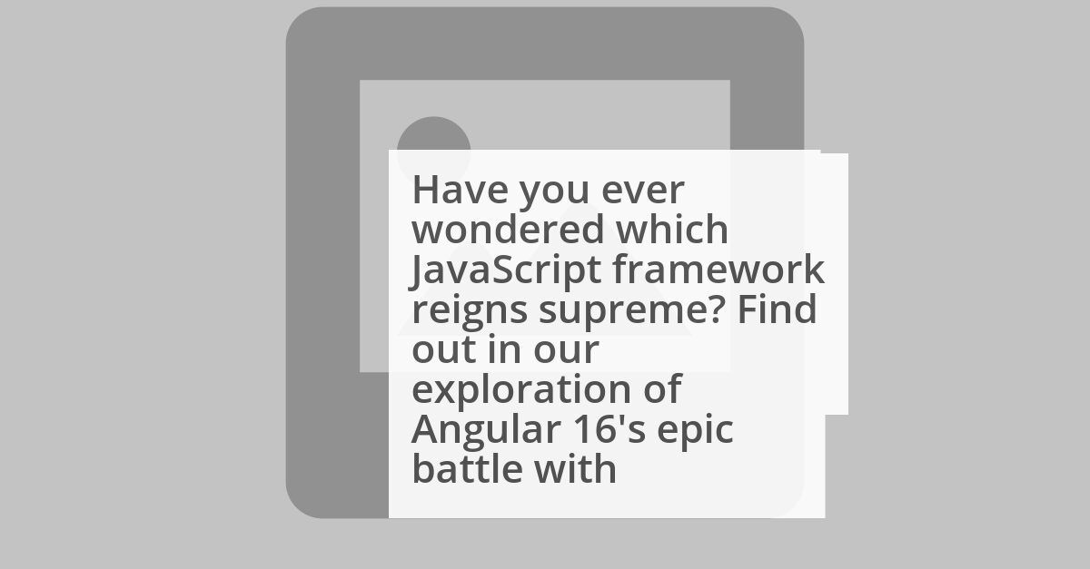 React Jobs on LinkedIn: Rising to New Heights: Angular 16’s Epic Battle ... React Jobs on LinkedIn: Rising to New Heights: Angular 16’s Epic Battle ...