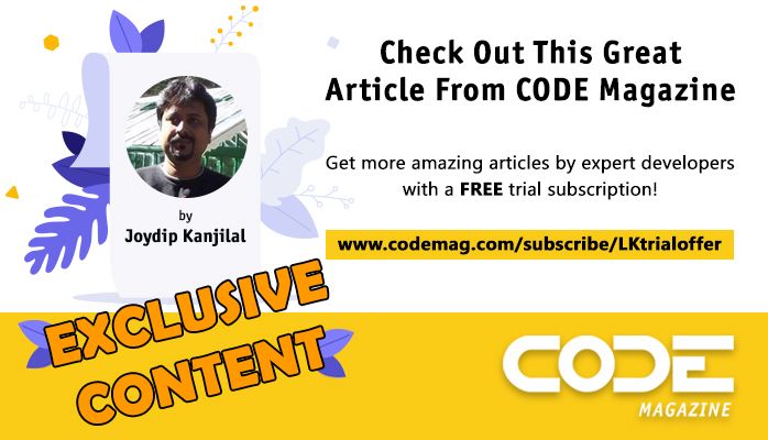 CODE Magazine on LinkedIn: New Article: Developing Real-Time Web ... CODE Magazine on LinkedIn: New Article: Developing Real-Time Web ...