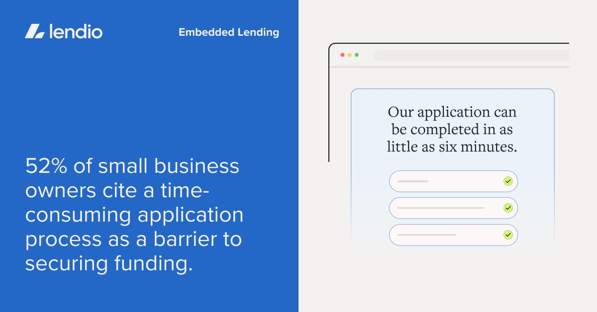 Lendio on LinkedIn: #embeddedlending #lendio #embedded #data #smallbusiness Lendio on LinkedIn: #embeddedlending #lendio #embedded #data #smallbusiness