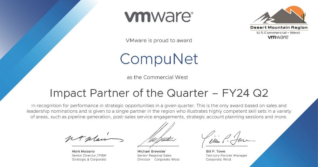 CompuNet, Inc. on LinkedIn: #compunet #vmware #award #partner CompuNet, Inc. on LinkedIn: #compunet #vmware #award #partner