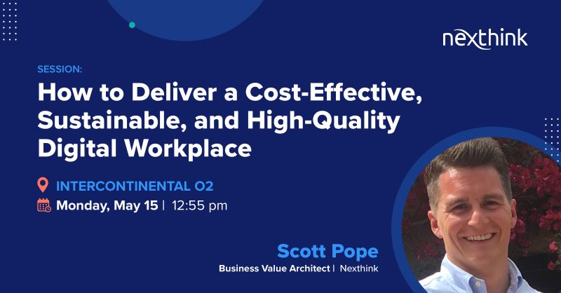 Michael Hoffmann on LinkedIn: Nexthink's Scott Pope is presenting a ... Michael Hoffmann on LinkedIn: Nexthink's Scott Pope is presenting a ...