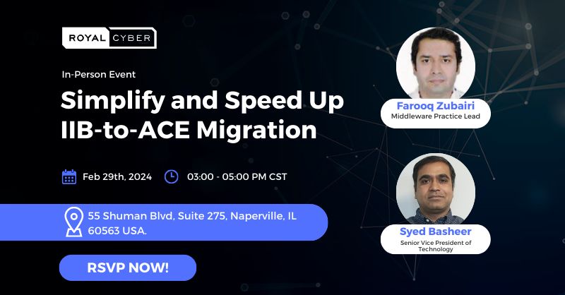 Royal Cyber Inc. on LinkedIn: Simplify and Speed Up IIB-to-ACE Migration Royal Cyber Inc. on LinkedIn: Simplify and Speed Up IIB-to-ACE Migration