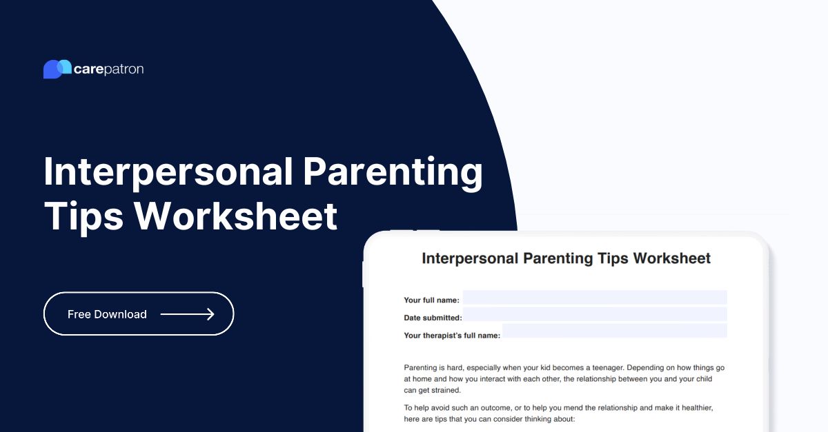 Carepatron on LinkedIn: Interpersonal Parenting Tips Worksheet ... Carepatron on LinkedIn: Interpersonal Parenting Tips Worksheet ...