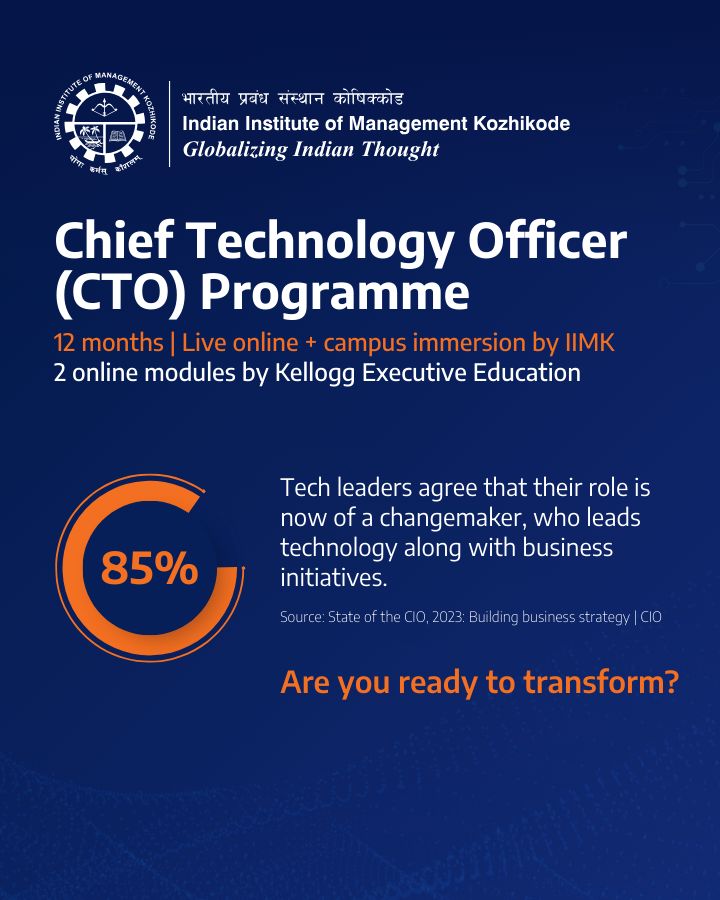IIM Kozhikode Chief Technology Officer Programme on LinkedIn: IIM ... IIM Kozhikode Chief Technology Officer Programme on LinkedIn: IIM ...