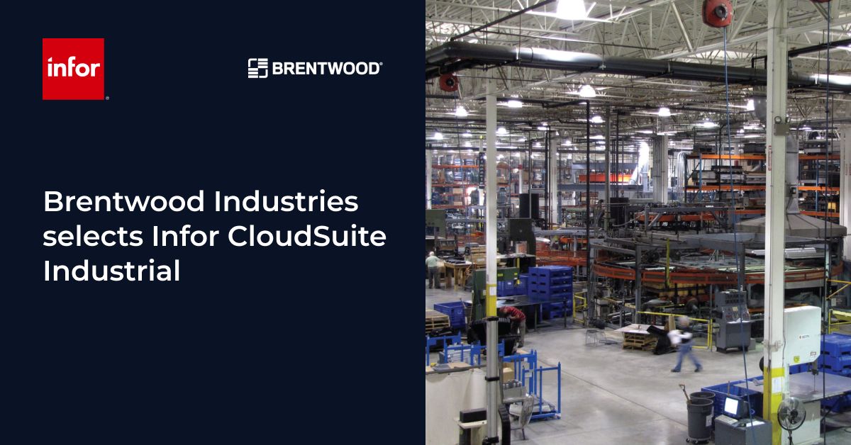 Infor Manufacturing on LinkedIn: Brentwood Selects Infor CloudSuite ... Infor Manufacturing on LinkedIn: Brentwood Selects Infor CloudSuite ...