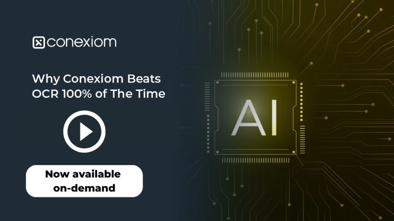 Conexiom on LinkedIn: On-Demand Webinar | Why Conexiom Beats OCR 100% ... Conexiom on LinkedIn: On-Demand Webinar | Why Conexiom Beats OCR 100% ...