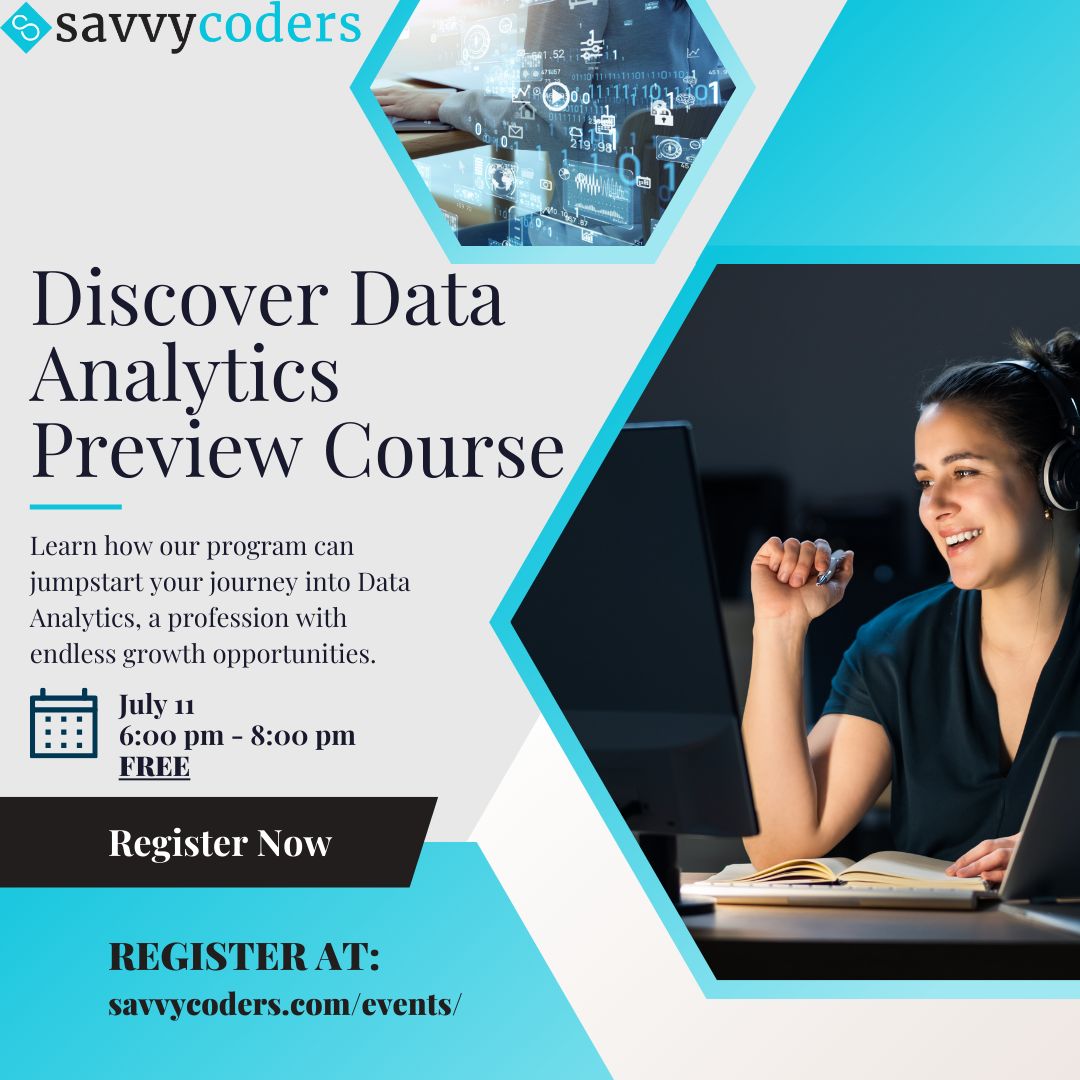 Savvy Coders on LinkedIn: Discover Data Analytics Preview Course Savvy Coders on LinkedIn: Discover Data Analytics Preview Course