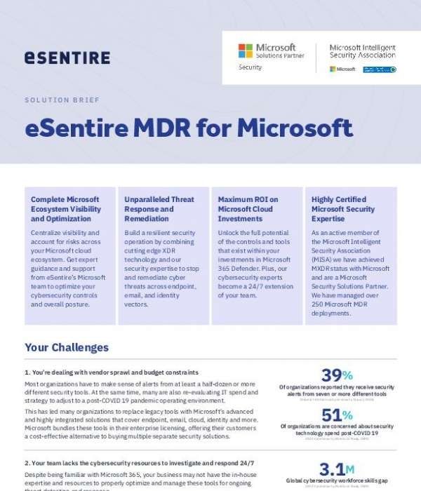 Jeff Dettloff on LinkedIn: eSentire MDR for Microsoft Jeff Dettloff on LinkedIn: eSentire MDR for Microsoft