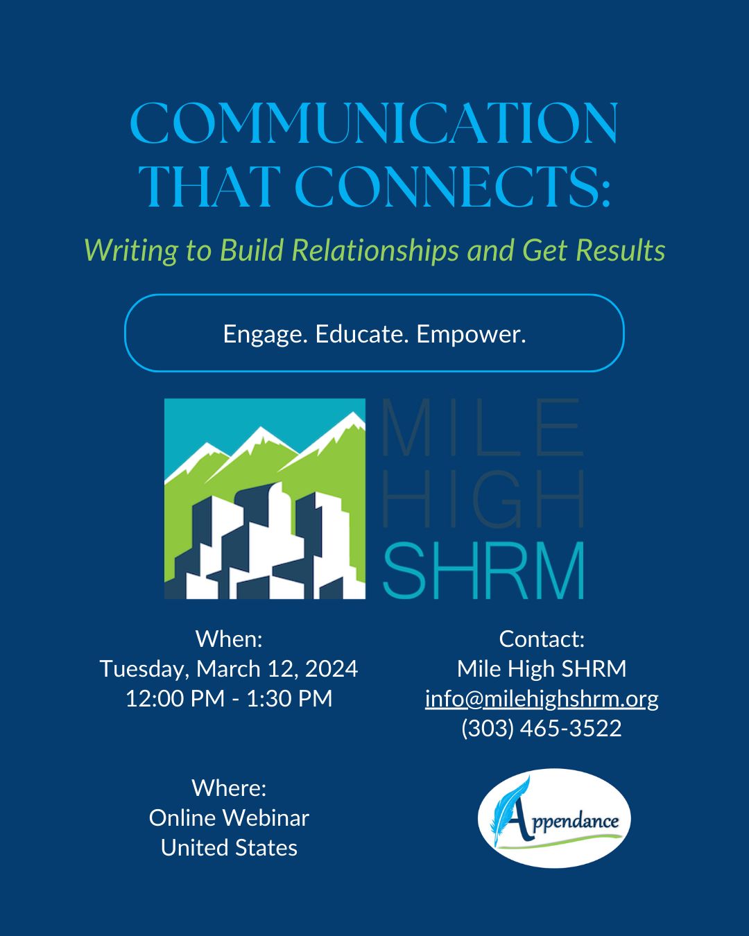 Appendance, Inc on LinkedIn: Join us for 'Communication That Connects ... Appendance, Inc on LinkedIn: Join us for 'Communication That Connects ...