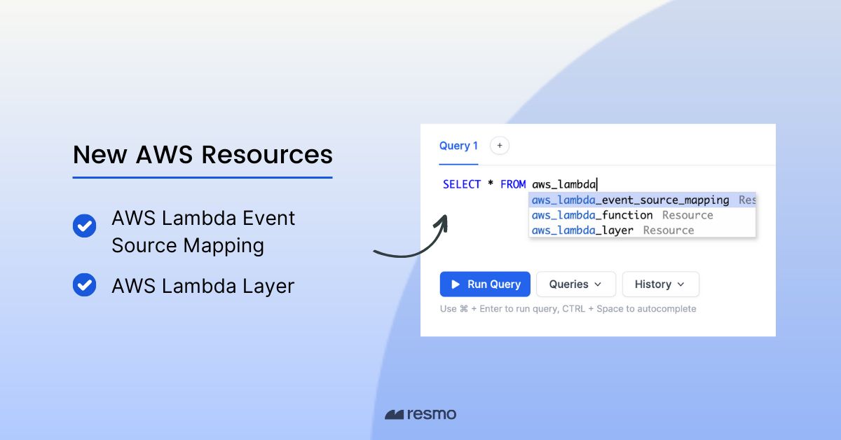 Resmo (acquired by JumpCloud) on LinkedIn: 🆕 AWS Lambda Event Source ... Resmo (acquired by JumpCloud) on LinkedIn: 🆕 AWS Lambda Event Source ...