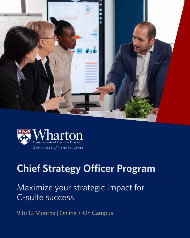 Wharton Executive Education | CSO Program on LinkedIn: Chief Strategy ... Wharton Executive Education | CSO Program on LinkedIn: Chief Strategy ...