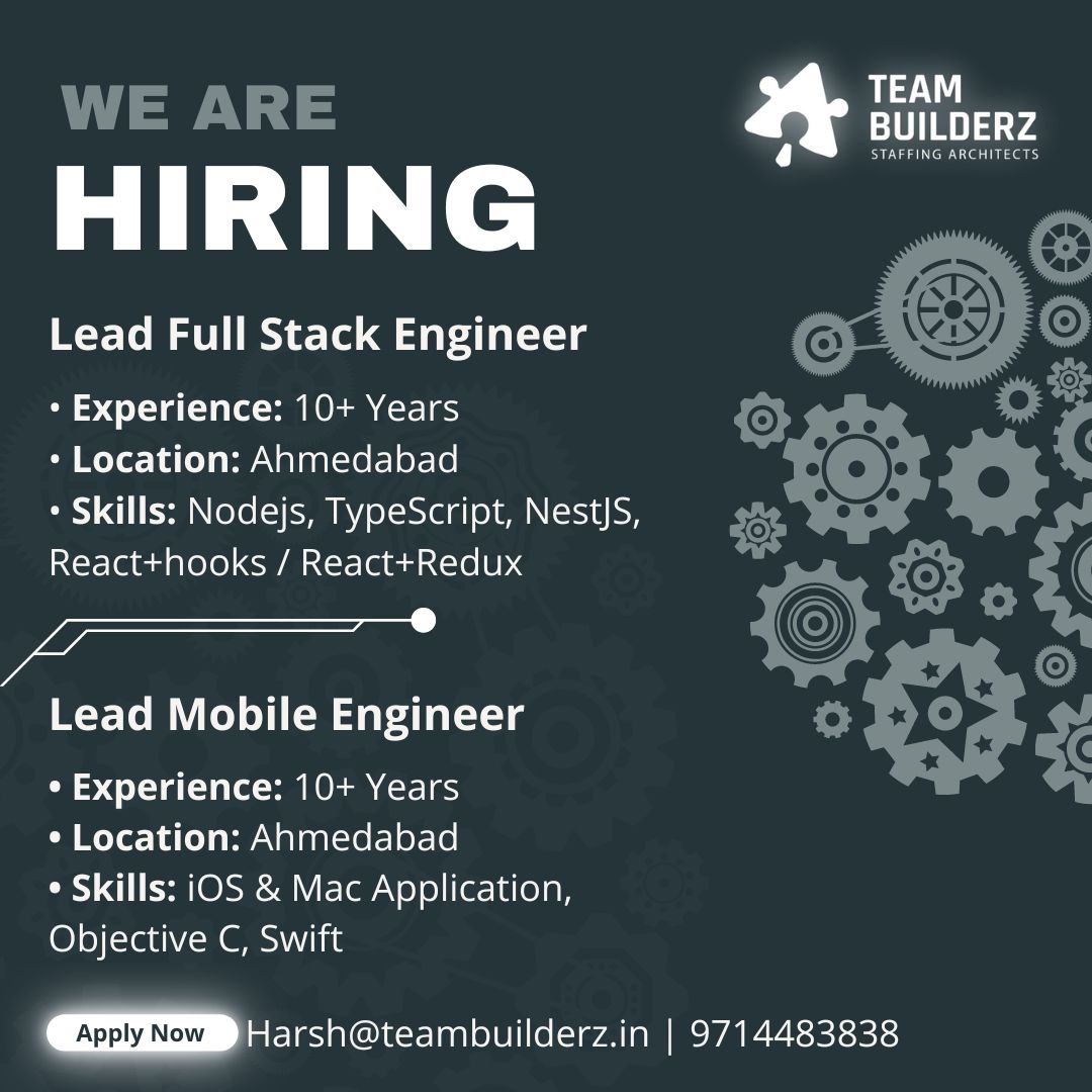 TeamBuilderz on LinkedIn: #fullstack #lead #nodejs #typescript #nestjs ... TeamBuilderz on LinkedIn: #fullstack #lead #nodejs #typescript #nestjs ...