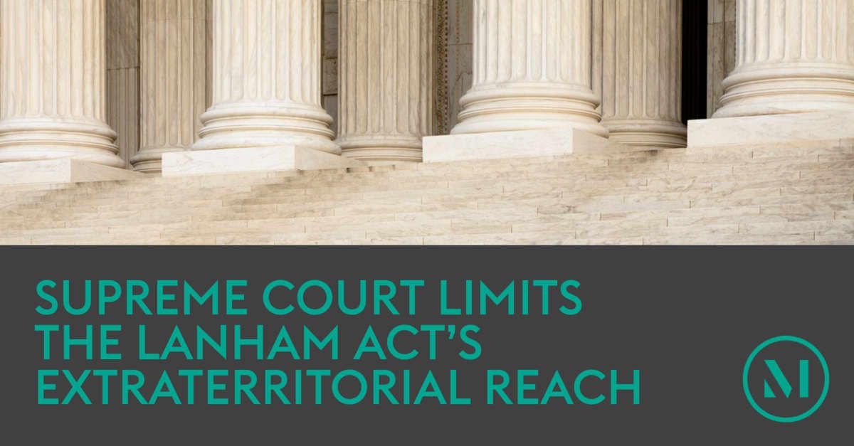 Kevin Meek on LinkedIn: Supreme Court Limits the Lanham Act’s ... Kevin Meek on LinkedIn: Supreme Court Limits the Lanham Act’s ...