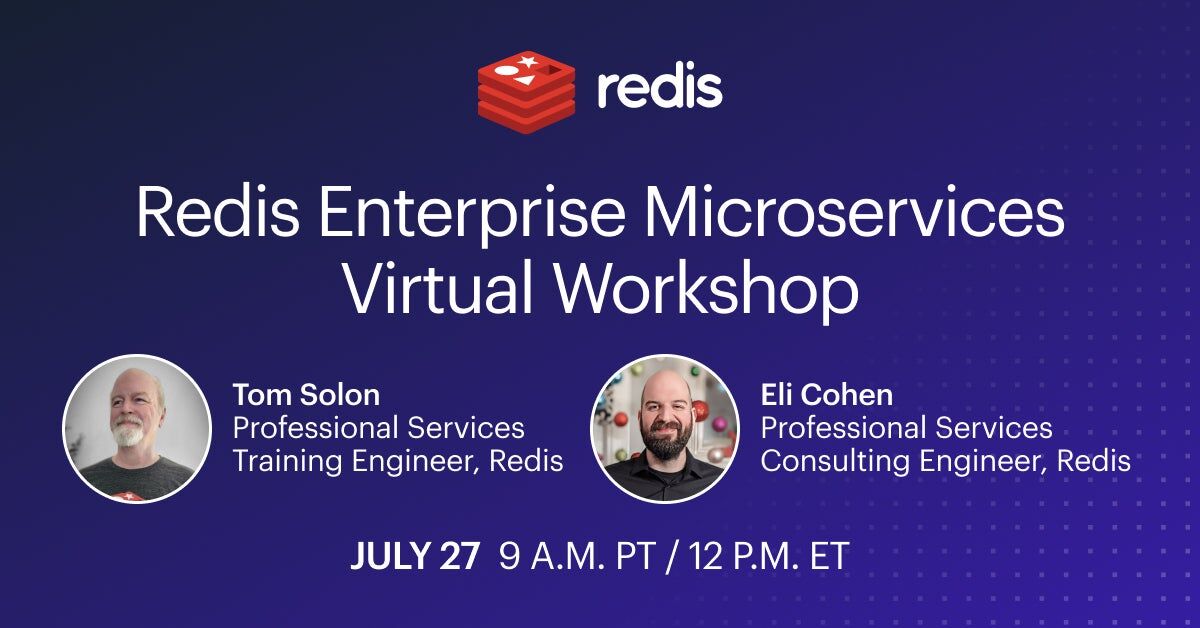 Alexandre Focante on LinkedIn: Redis Enterprise Virtual Workshop | Redis Alexandre Focante on LinkedIn: Redis Enterprise Virtual Workshop | Redis