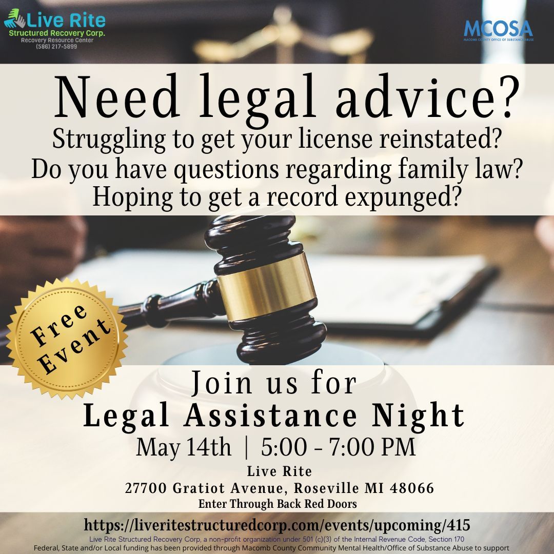 Brenda Maks on LinkedIn: FREE LEGAL ADVICE AT LIVE RITE On May 14th ... Brenda Maks on LinkedIn: FREE LEGAL ADVICE AT LIVE RITE On May 14th ...