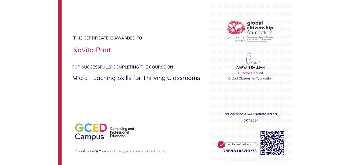KAVITA PANT on LinkedIn: Micro-Teaching Skills for Thriving Classrooms ... KAVITA PANT on LinkedIn: Micro-Teaching Skills for Thriving Classrooms ...