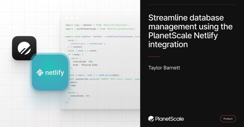 PlanetScale on LinkedIn: Streamline database management using the ... PlanetScale on LinkedIn: Streamline database management using the ...