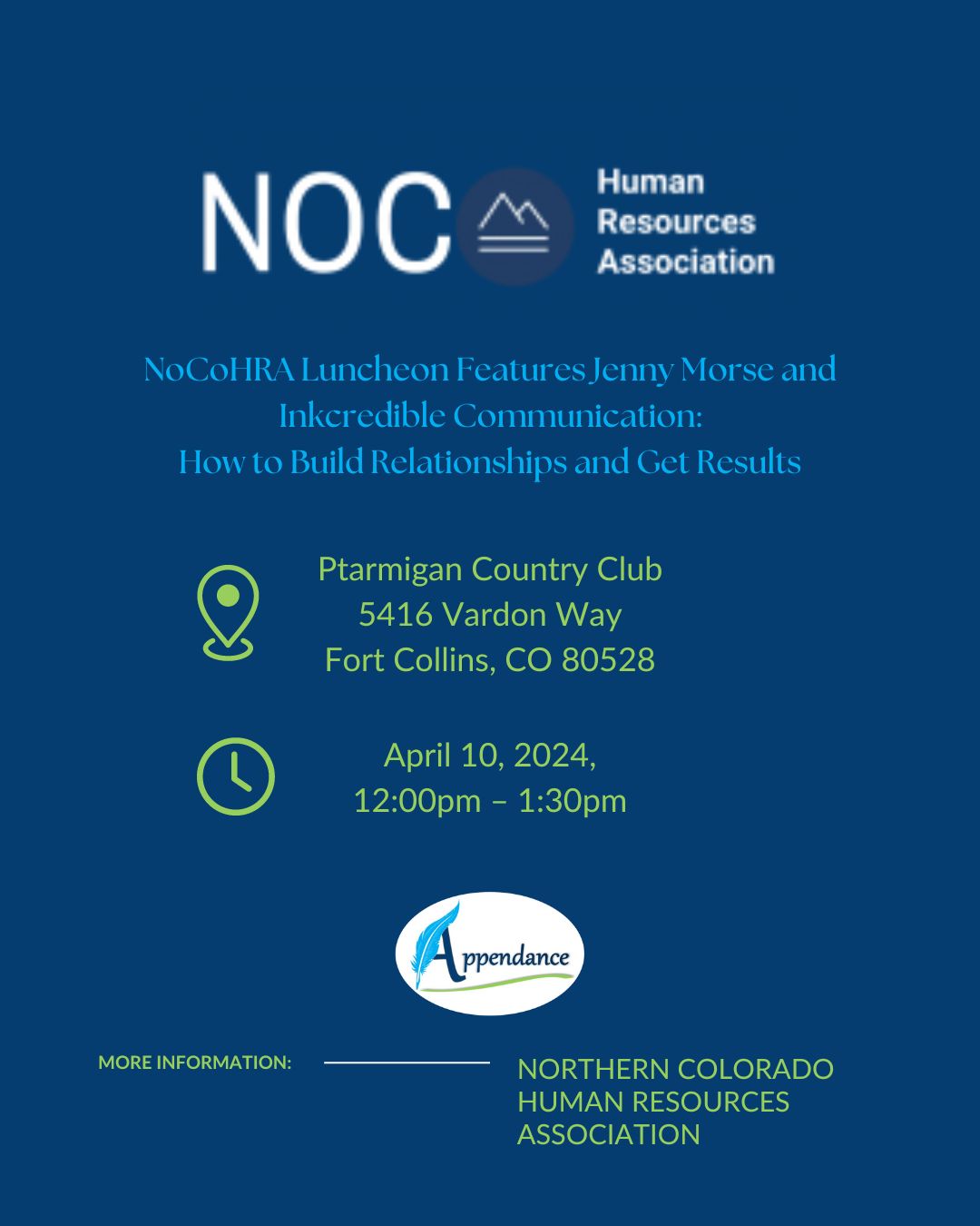 Appendance, Inc on LinkedIn: Join me at the upcoming NoCoHRA Luncheon ... Appendance, Inc on LinkedIn: Join me at the upcoming NoCoHRA Luncheon ...