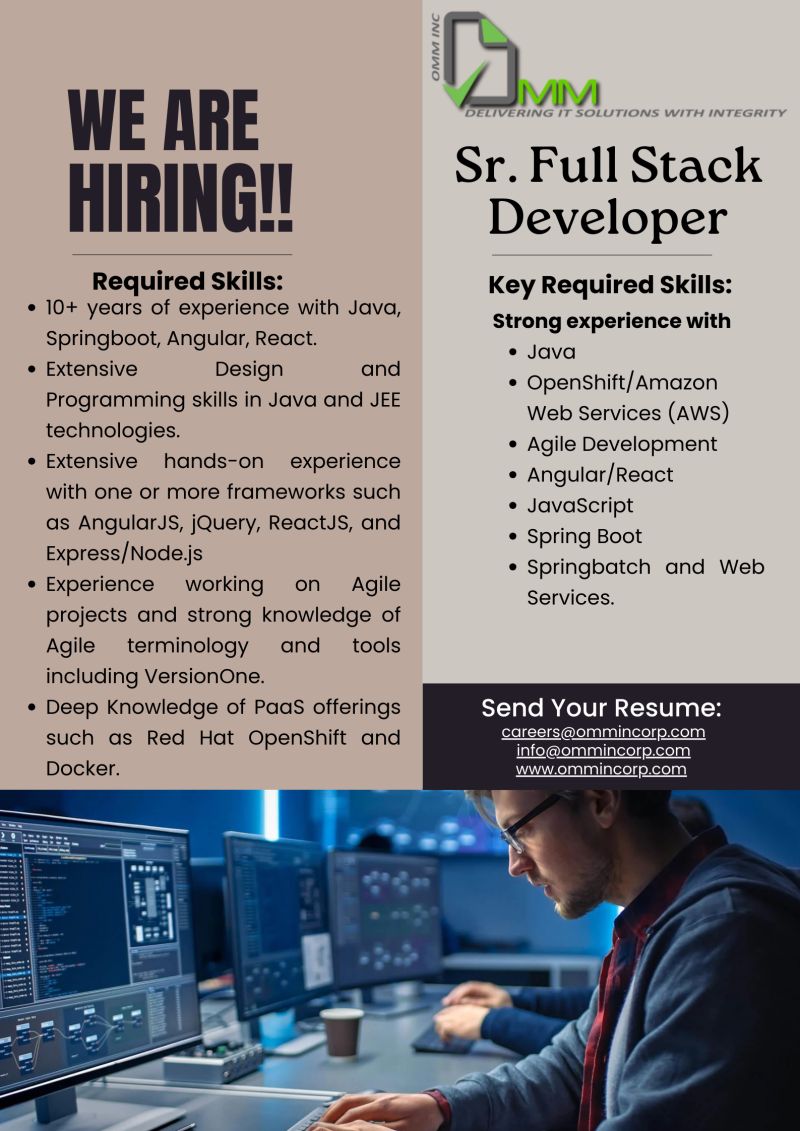 Omm IT Solutions on LinkedIn: #java #openshift #aws #agile #angular # ... Omm IT Solutions on LinkedIn: #java #openshift #aws #agile #angular # ...