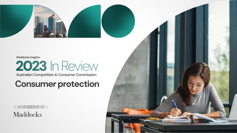 Maddocks on LinkedIn: ACCC 2023 in Review: Consumer protection ... Maddocks on LinkedIn: ACCC 2023 in Review: Consumer protection ...