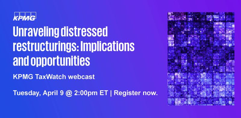 Joe Rock on LinkedIn: đź’»TaxWatch: Unraveling distressed restructurings ... Joe Rock on LinkedIn: đź’»TaxWatch: Unraveling distressed restructurings ...