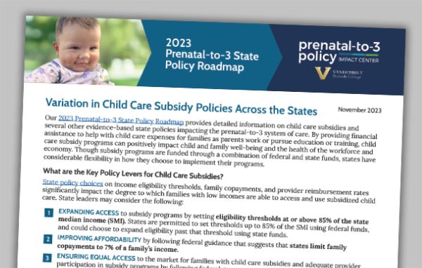 Prenatal-to-3 Policy Roadmap: 2023 | Prenatal-to-3 Policy Impact Center ... Prenatal-to-3 Policy Roadmap: 2023 | Prenatal-to-3 Policy Impact Center ...