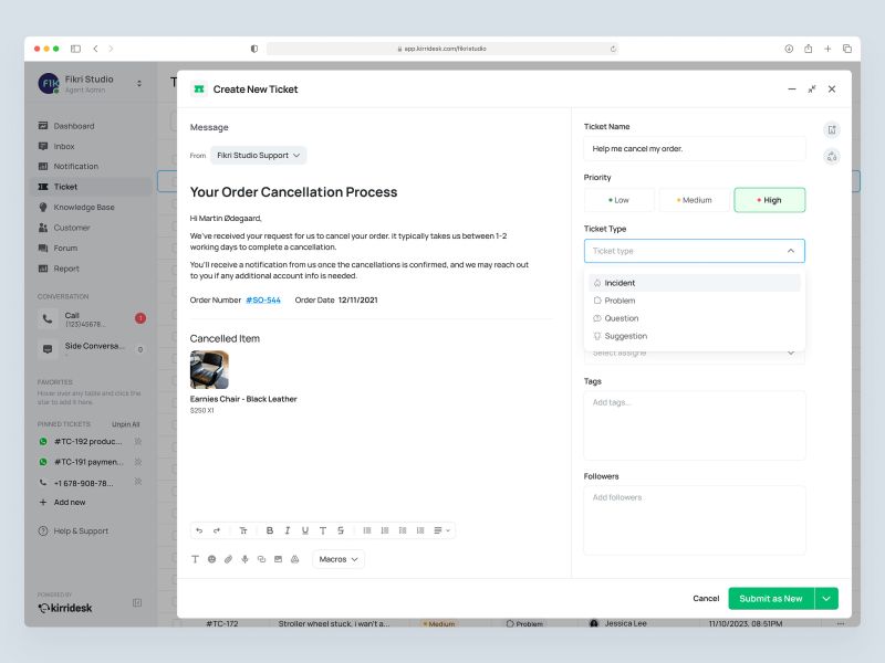 Bagus Fikri on LinkedIn: KirriDesk - Create New Ticket Popup 🌐 ... Bagus Fikri on LinkedIn: KirriDesk - Create New Ticket Popup 🌐 ...
