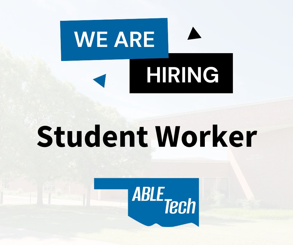 Oklahoma ABLE Tech on LinkedIn: Oklahoma ABLE Tech is hiring! We're ... Oklahoma ABLE Tech on LinkedIn: Oklahoma ABLE Tech is hiring! We're ...