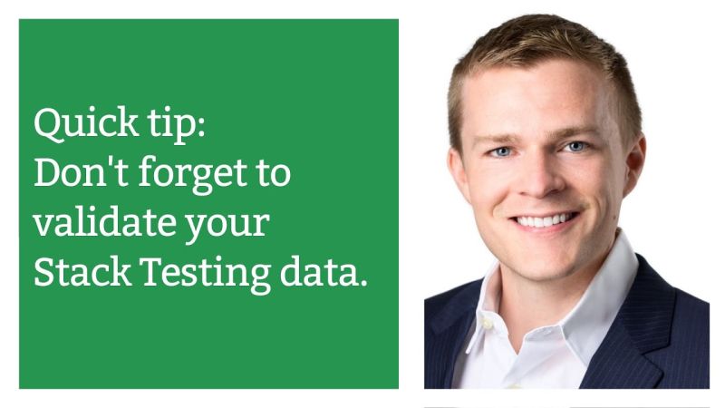 Donna Potter on LinkedIn: Stack Testing Tip: Validate Your Data Donna Potter on LinkedIn: Stack Testing Tip: Validate Your Data