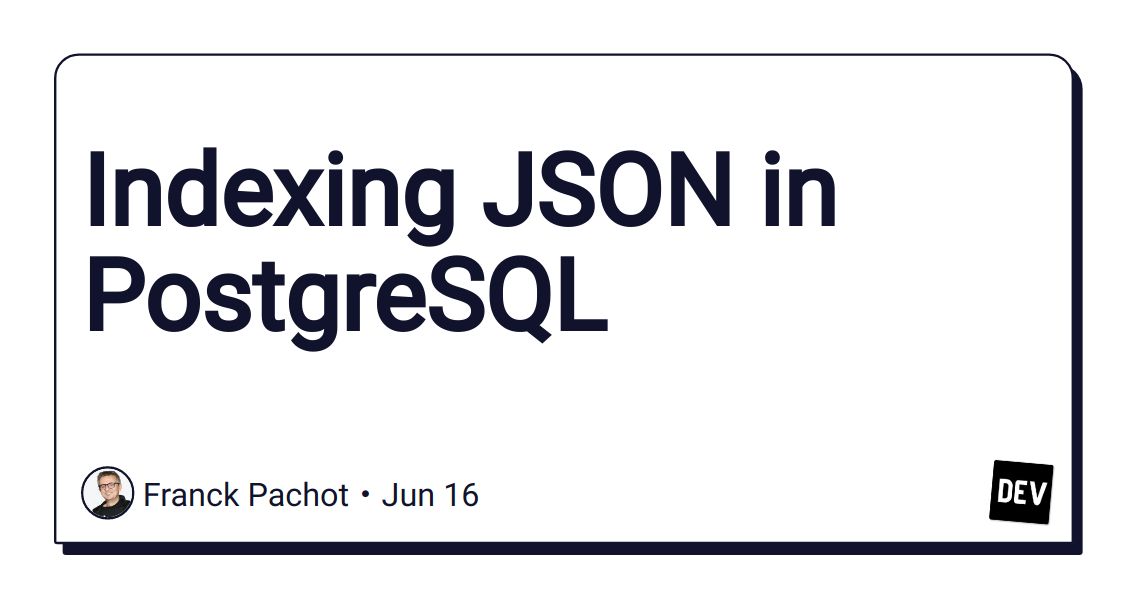 Seth Luersen on LinkedIn: Indexing JSON in PostgreSQL Seth Luersen on LinkedIn: Indexing JSON in PostgreSQL