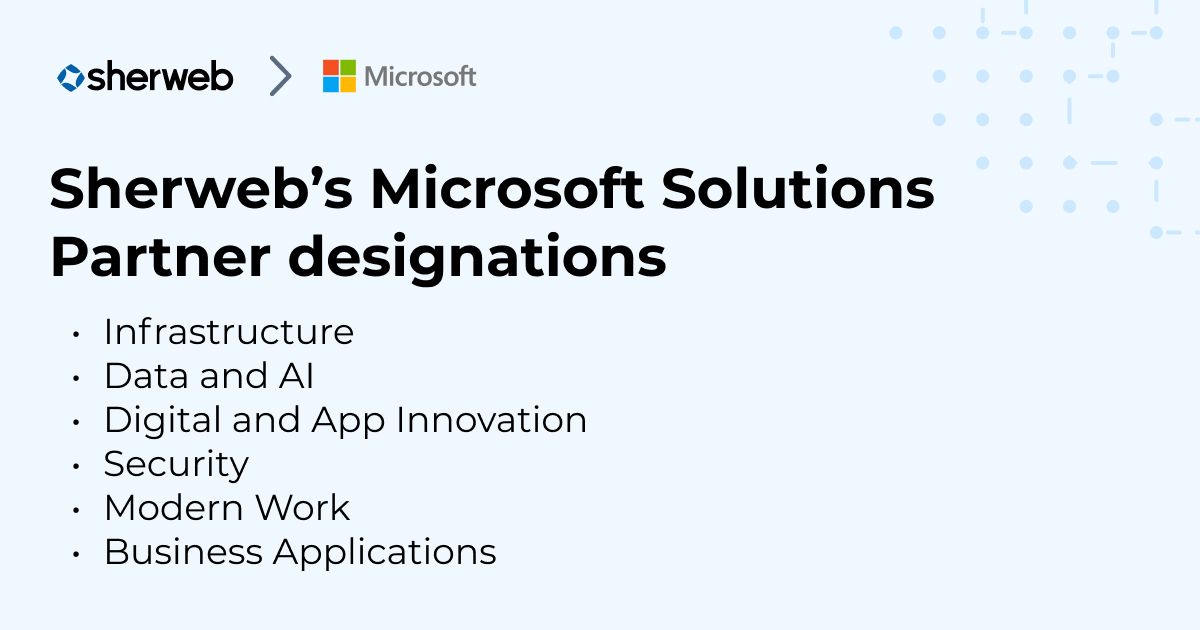 Sherweb on LinkedIn: Sherweb attains all six Microsoft Solutions ... Sherweb on LinkedIn: Sherweb attains all six Microsoft Solutions ...