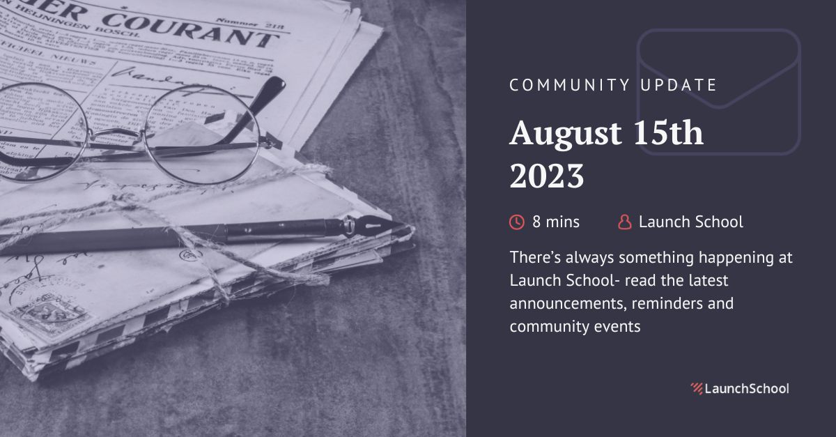 Launch School on LinkedIn: #launchschool #communityupdate #codingisfun ... Launch School on LinkedIn: #launchschool #communityupdate #codingisfun ...
