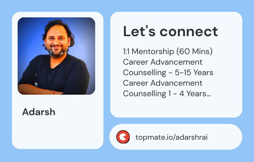 Adarsh Rai on LinkedIn: Adarsh Rai Adarsh Rai on LinkedIn: Adarsh Rai