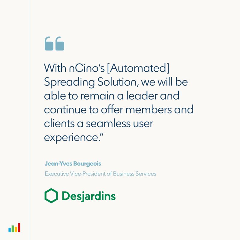 nCino, Inc. on LinkedIn: Desjardins Selects nCino Automated Spreading nCino, Inc. on LinkedIn: Desjardins Selects nCino Automated Spreading