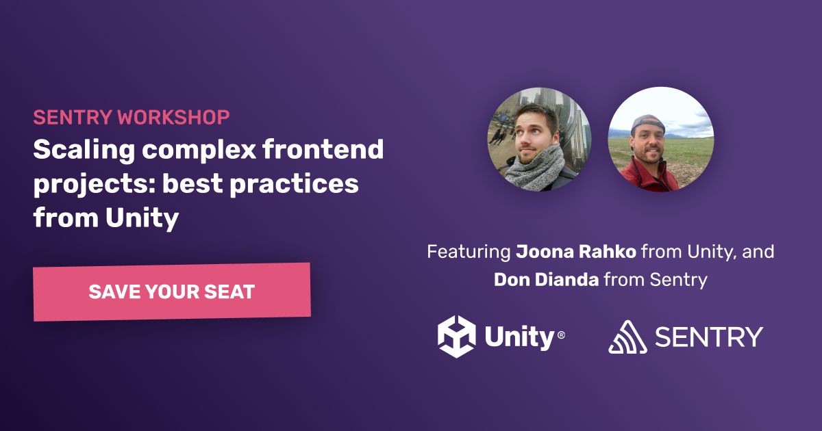 Sentry on LinkedIn: Scaling complex frontend projects: best practices ... Sentry on LinkedIn: Scaling complex frontend projects: best practices ...