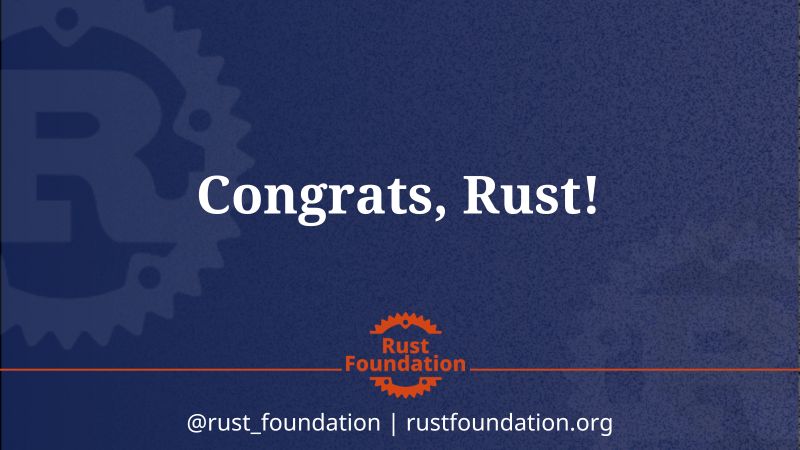 Rust Trends on LinkedIn: Programming Languages Software Award Rust Trends on LinkedIn: Programming Languages Software Award