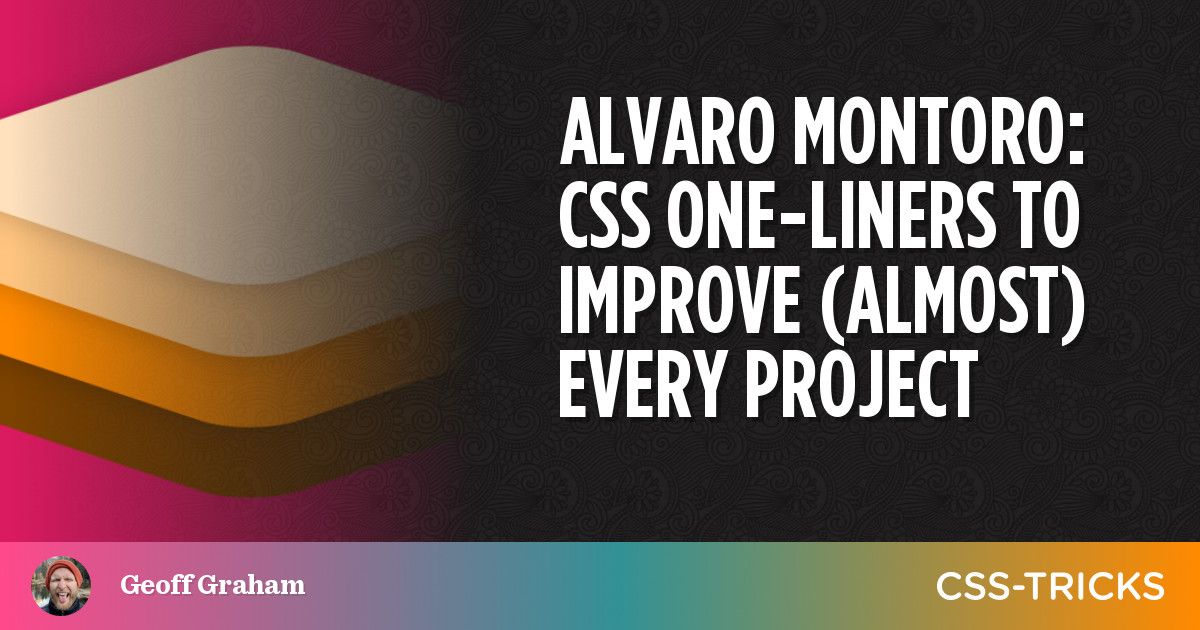 420 Web Concepts on LinkedIn: Alvaro Montoro: CSS One-Liners to Improve ... 420 Web Concepts on LinkedIn: Alvaro Montoro: CSS One-Liners to Improve ...