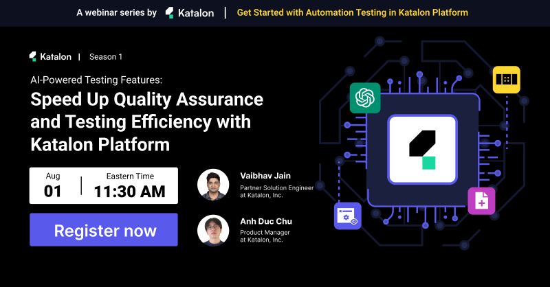 Nicole Nguyen on LinkedIn: Boost QA Efficiency with Katalon AI-Powered ... Nicole Nguyen on LinkedIn: Boost QA Efficiency with Katalon AI-Powered ...