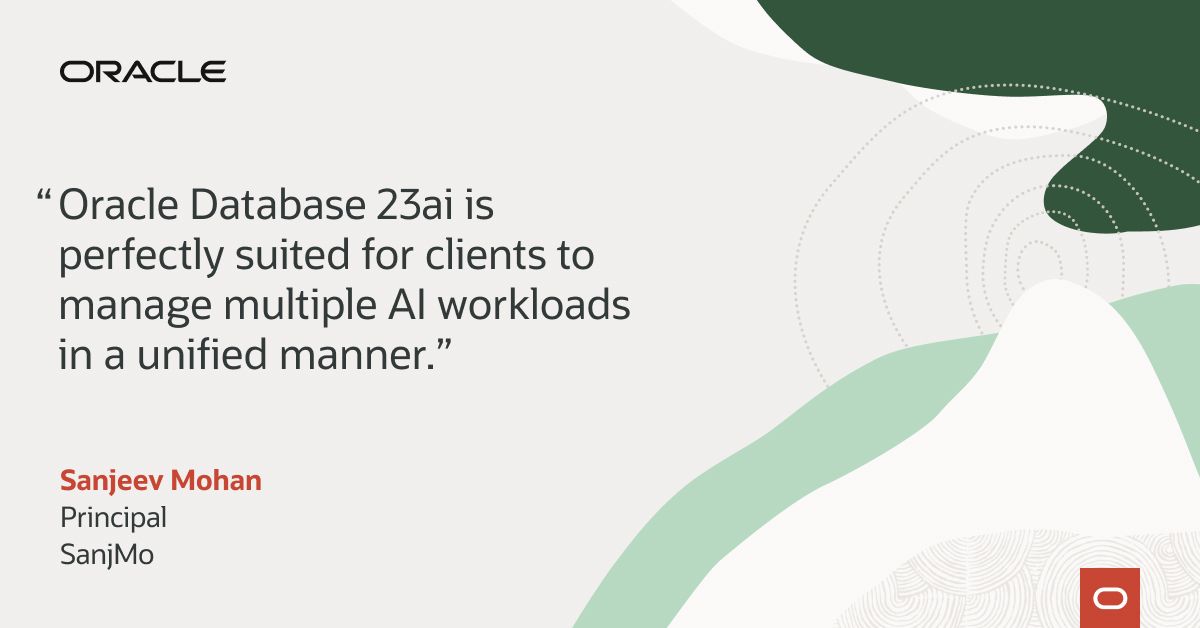 Saikat Saha on LinkedIn: Oracle DatabaseWorld: AI Edition Saikat Saha on LinkedIn: Oracle DatabaseWorld: AI Edition