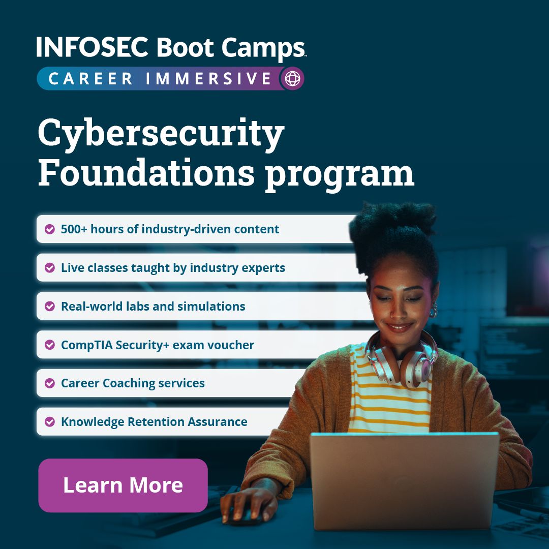 Infosec on LinkedIn: Immersive boot camps: Live cybersecurity online ... Infosec on LinkedIn: Immersive boot camps: Live cybersecurity online ...