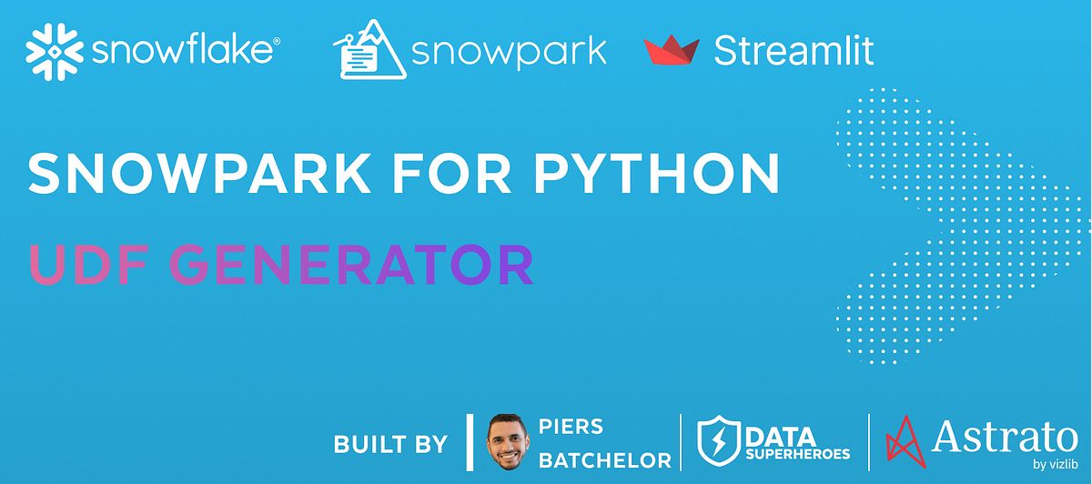 Leon Czechowicz on LinkedIn: Building a Snowpark-ready Python UDF code ... Leon Czechowicz on LinkedIn: Building a Snowpark-ready Python UDF code ...