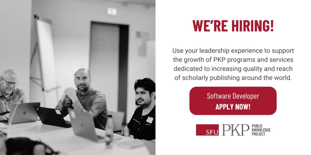 Public Knowledge Project on LinkedIn: PKP Job posting: Software ... Public Knowledge Project on LinkedIn: PKP Job posting: Software ...