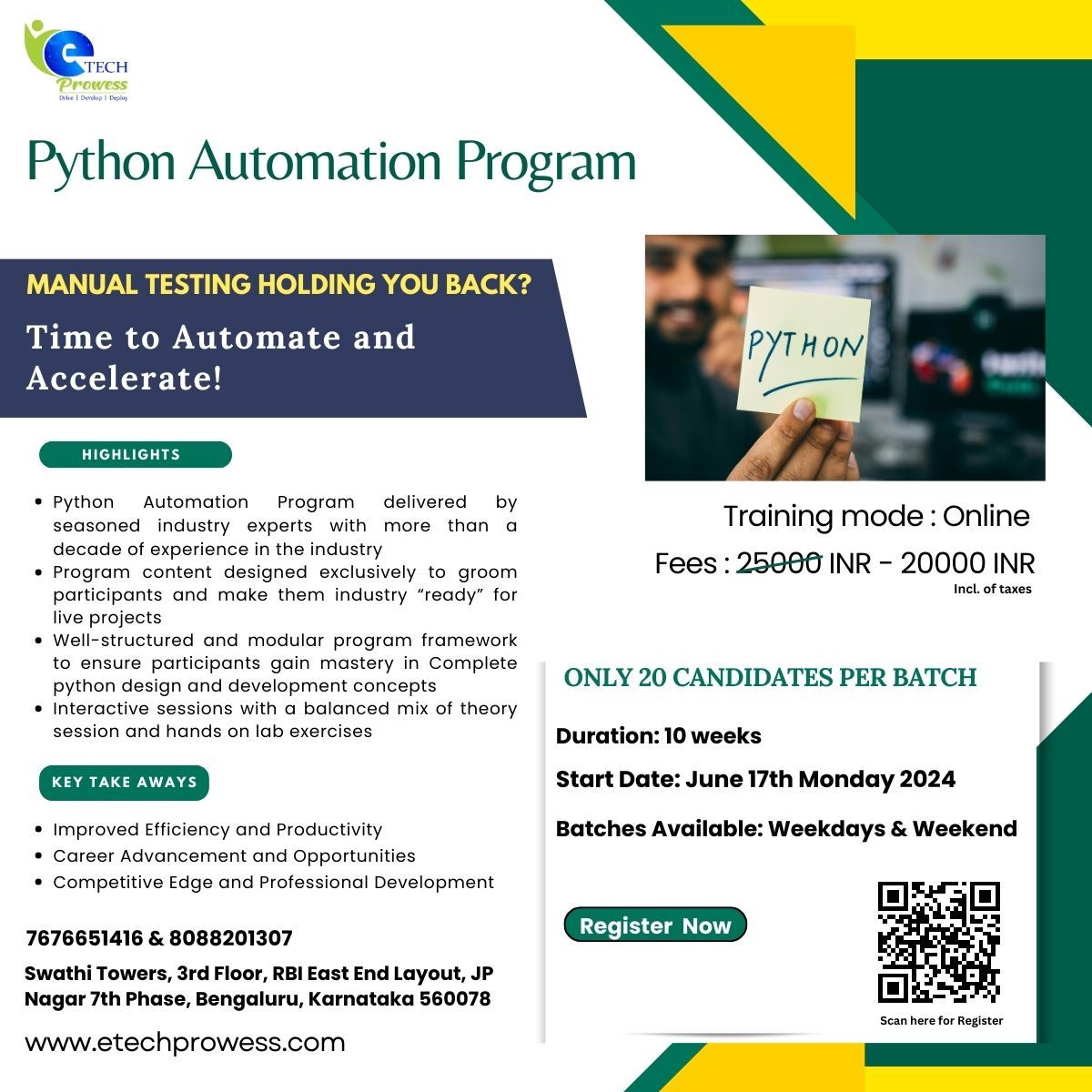 eTech Prowess on LinkedIn: Python Automation eTech Prowess on LinkedIn: Python Automation