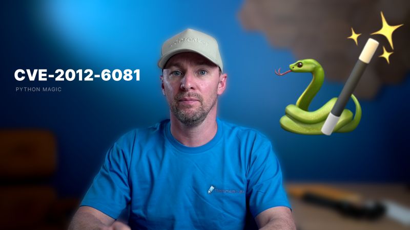 PentesterLab on LinkedIn: CVE-2012-6081: Pure Python Magic PentesterLab on LinkedIn: CVE-2012-6081: Pure Python Magic