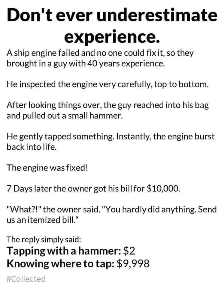 Alvin Foo on LinkedIn: Experience and knowledge matters! Alvin Foo on LinkedIn: Experience and knowledge matters!