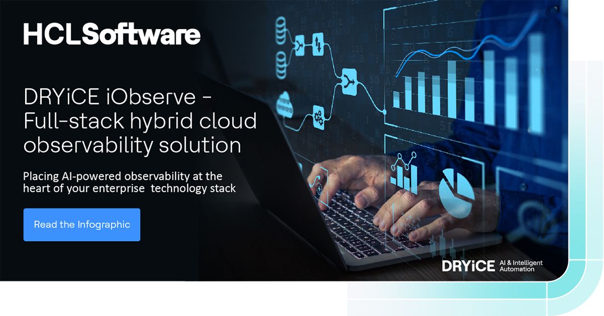 DRYiCE™ by HCLSoftware on LinkedIn: DRYiCE iObserve DRYiCE™ by HCLSoftware on LinkedIn: DRYiCE iObserve
