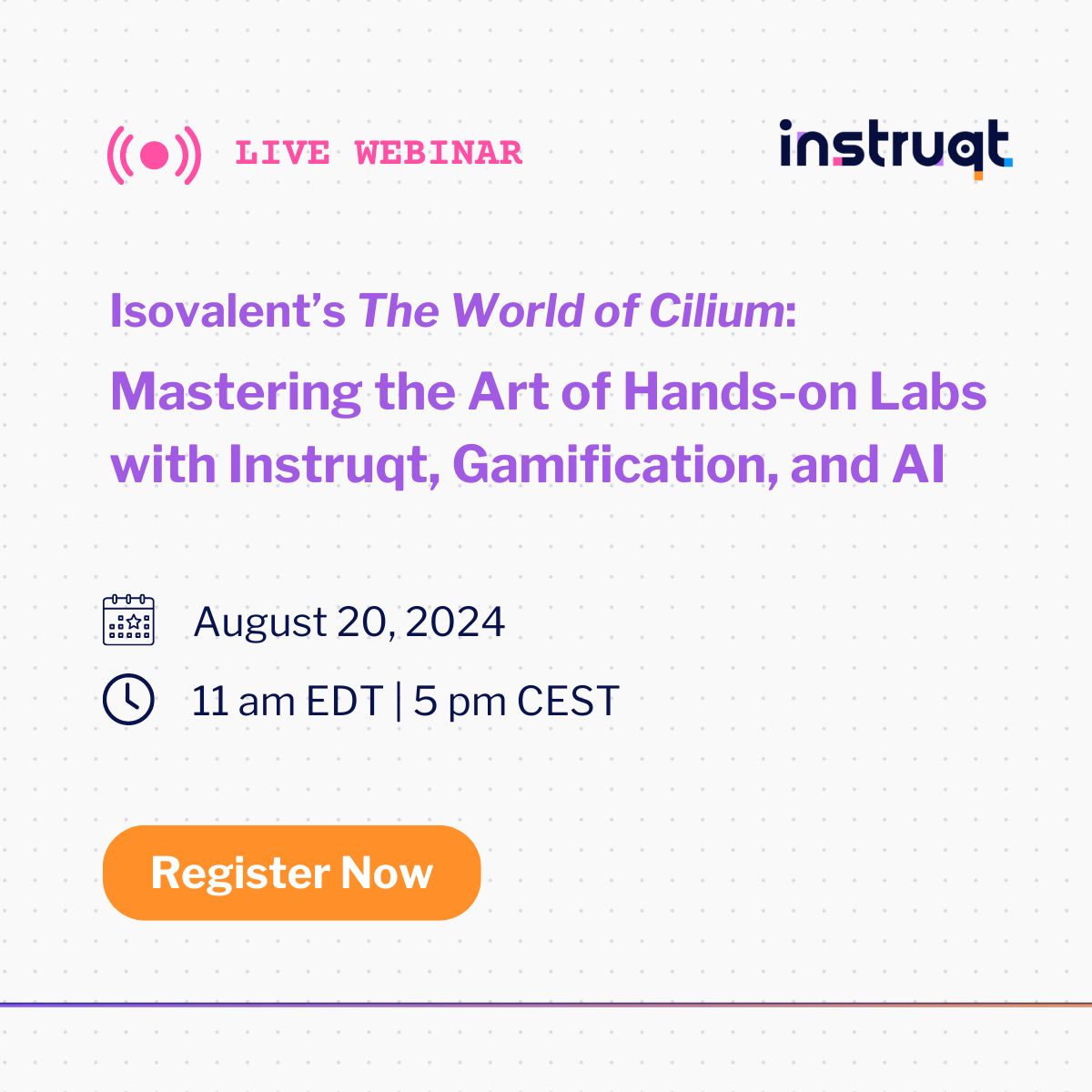 Instruqt on LinkedIn: #webinar #instruqt #customereducation #livewebinar Instruqt on LinkedIn: #webinar #instruqt #customereducation #livewebinar