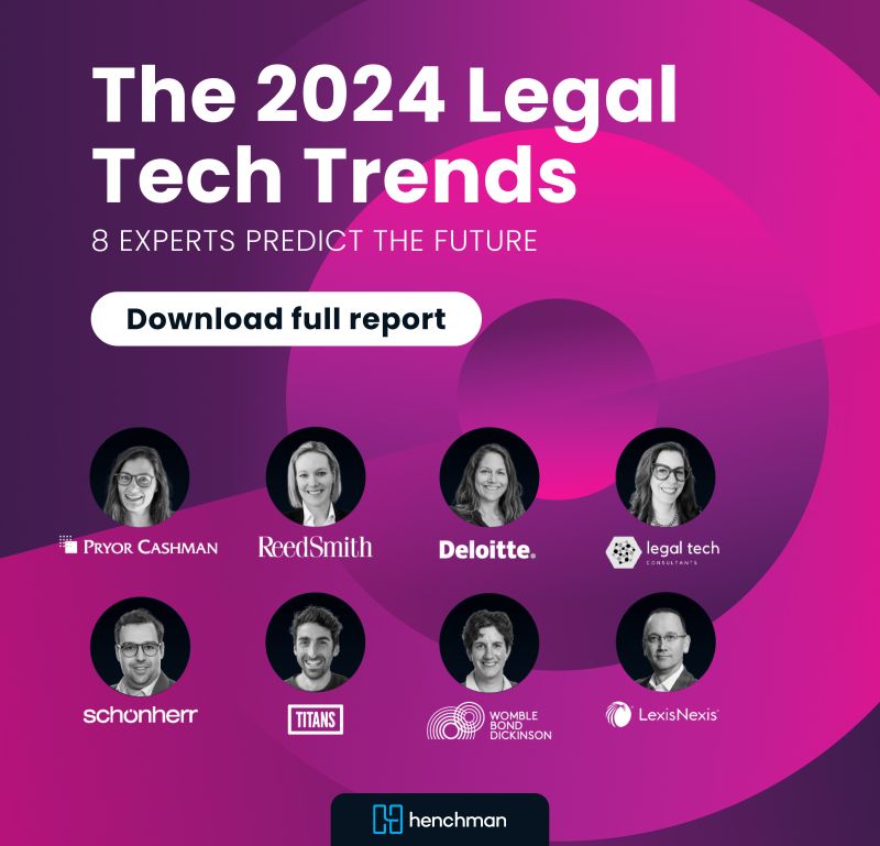 Henchman on LinkedIn: The 2024 Legal Tech Trends Report Henchman on LinkedIn: The 2024 Legal Tech Trends Report